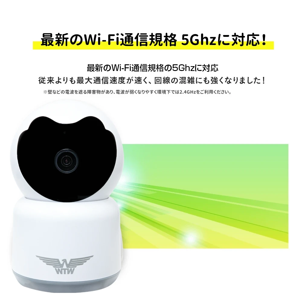 ペットカメラ みてるちゃん温度計 自動追跡 温度センサー搭載 WTW-IPW268TTW【WTW 塚本無線】