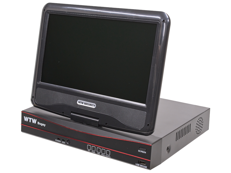 500万画素 XPoE IPCシリーズ 12インチモニター内蔵 8chデジタルビデオレコーダー(NVR)【WTW 塚本無線】