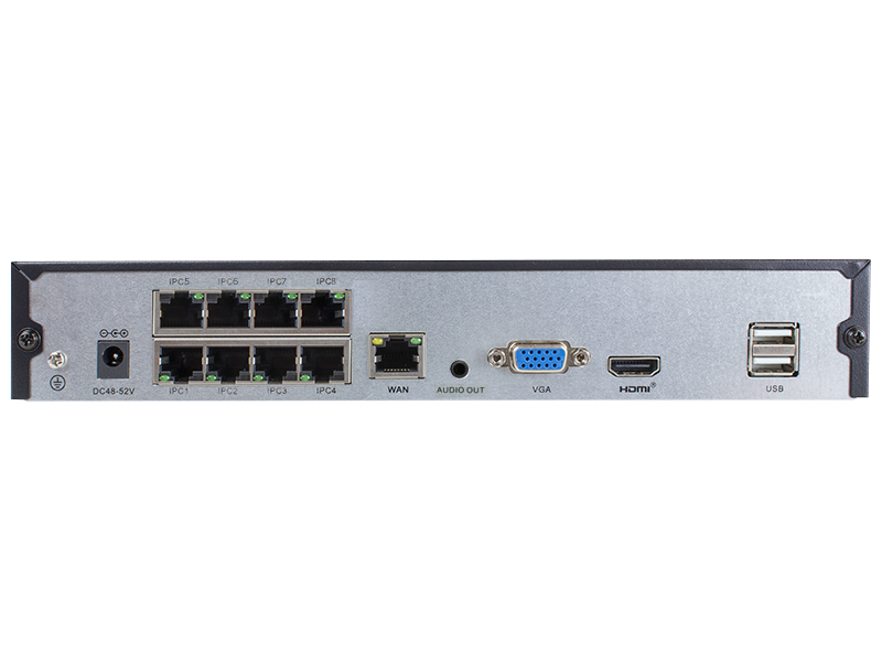 XPoEシリーズ IPネットワークビデオレコーダー(NVR) 8chモデル WTW-SNV286EP2【WTW 塚本無線】