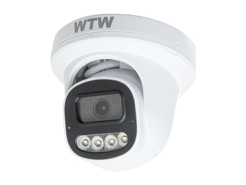 4K800万画素 XPoE専用 屋外軒下仕様 IPC 防犯灯 ドーム型カメラ WTW-XPDR2573EAW【WTW 塚本無線】